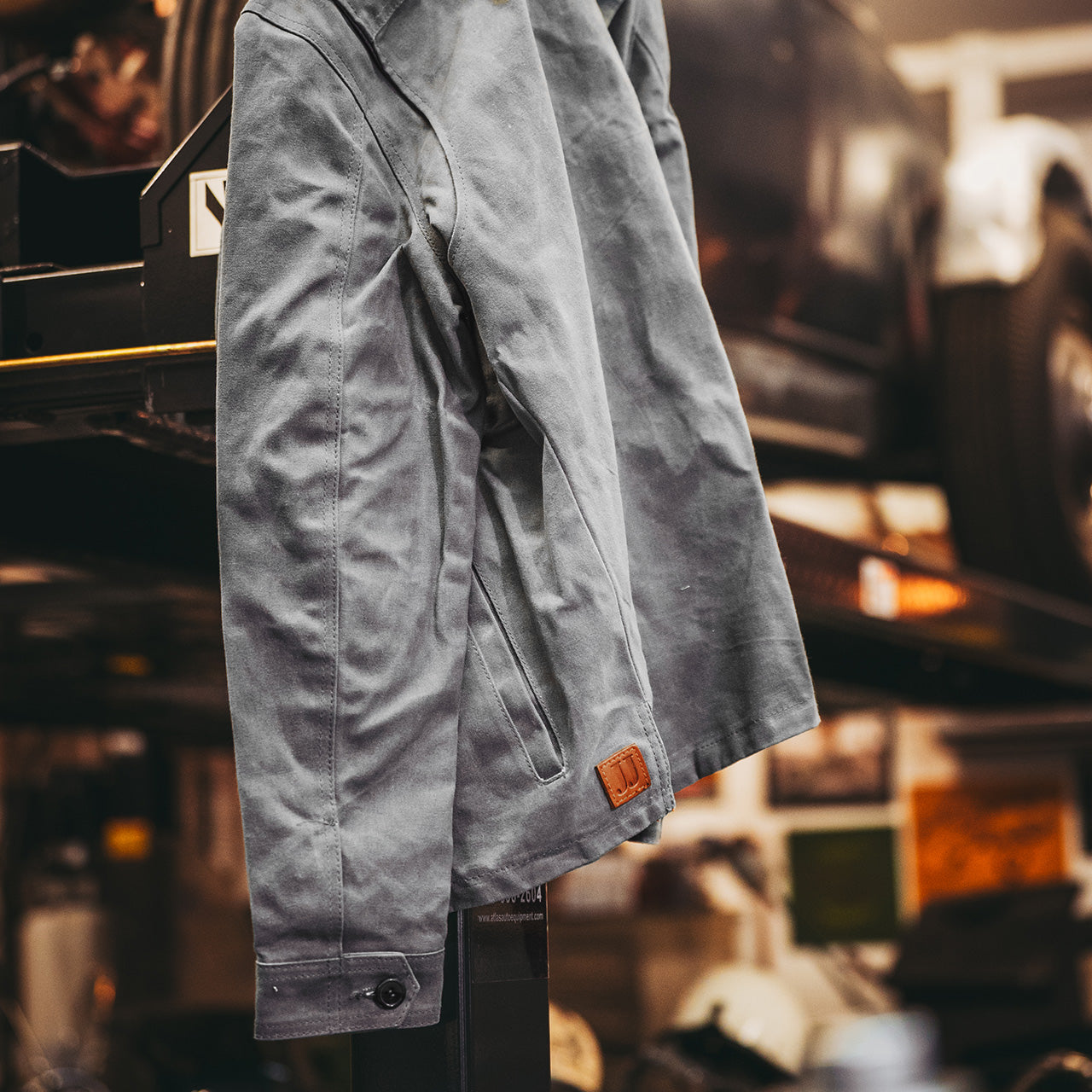 JJ Signature Work Jacket - Gray Waxed Canvas – JJ Performance