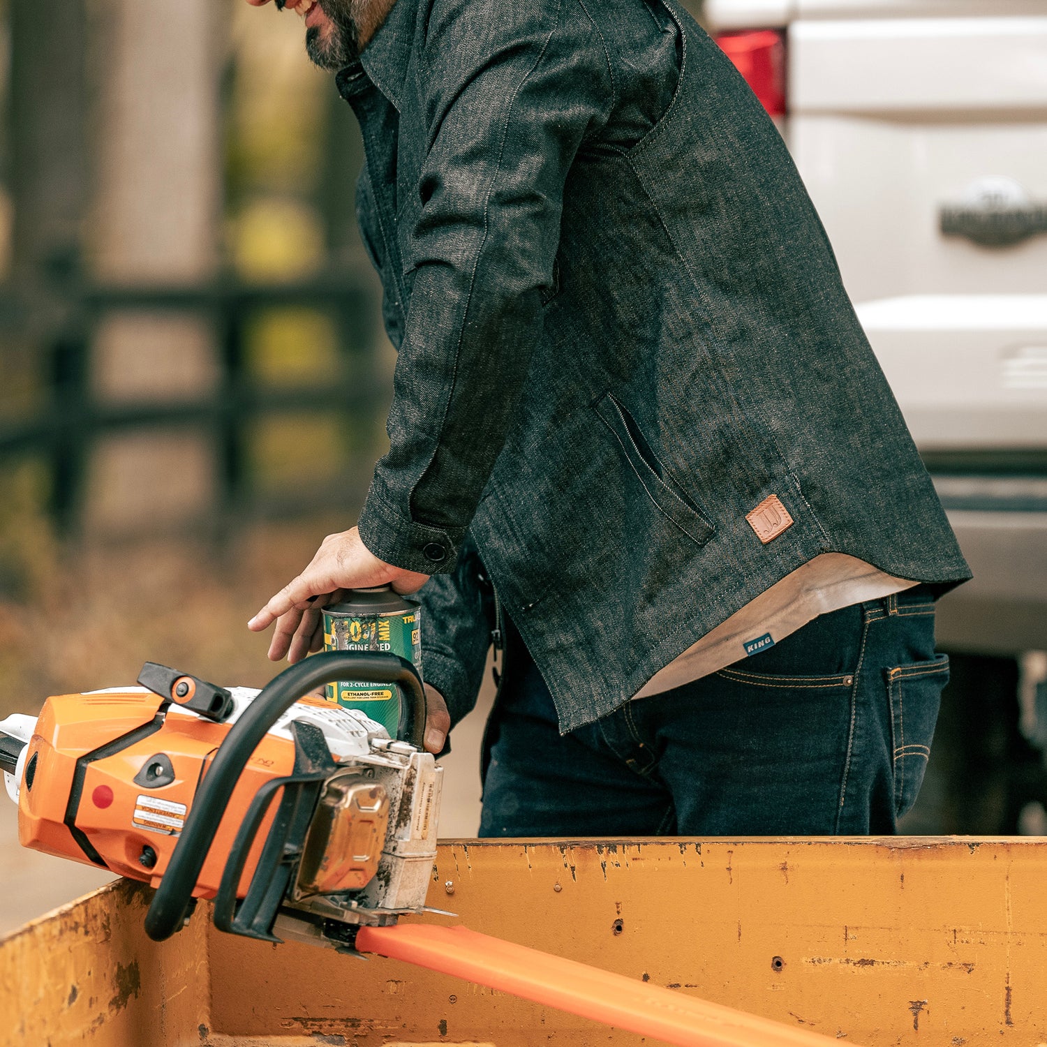 JJ Signature Work Jacket - Raw Denim – JJ Performance