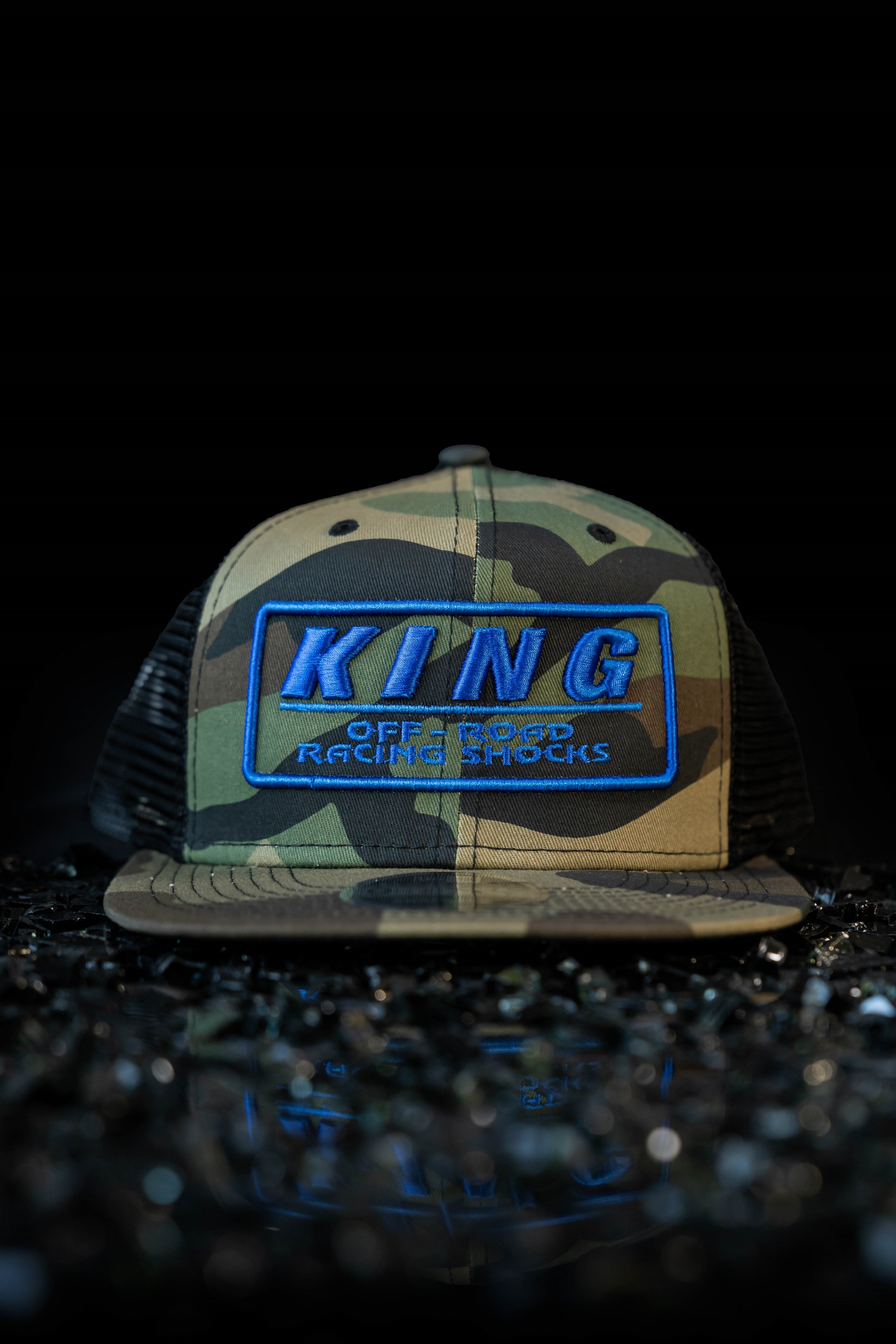King Shocks 9FIFTY CAMO BLUE Snapback Cap (CAMO Trucker) – JJ Performance